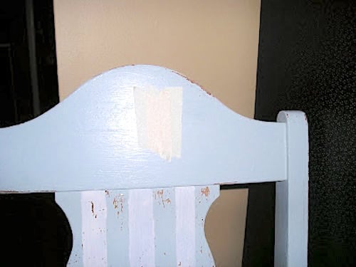 distress chair with tape - Jennifer Rizzo