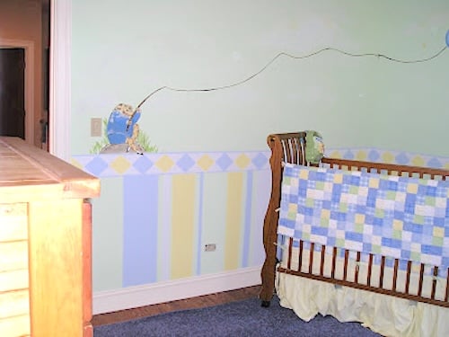 Moon and Frog Wall Mural - Jennifer Rizzo