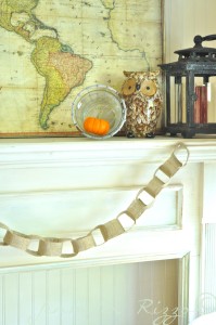 How to make a cute Fall to Christmas burlap fabric chain.... - Jennifer ...