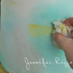 How to Paint an Artist's Palette-Inspired Floral Lampshade - Jennifer Rizzo