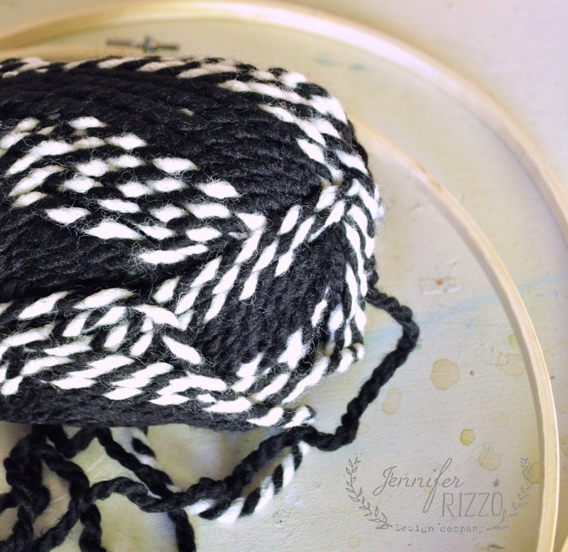 Easy Yarn Spider Web Embroidery Hoop Hanging Decor - Jennifer Rizzo