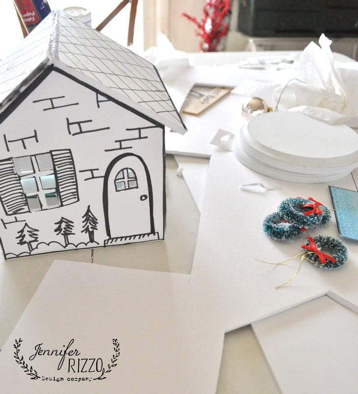 Holiday DIY Christmas House Village - Jennifer Rizzo