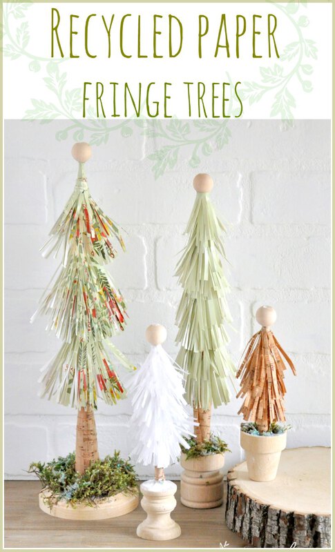 Recycled paper fringe trees - Jennifer Rizzo