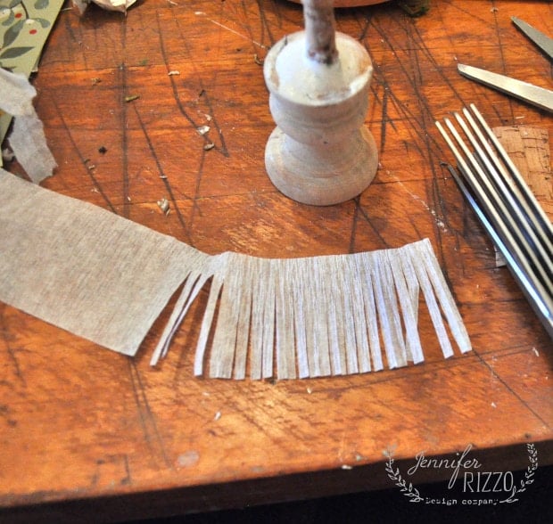 Recycled paper fringe trees - Jennifer Rizzo