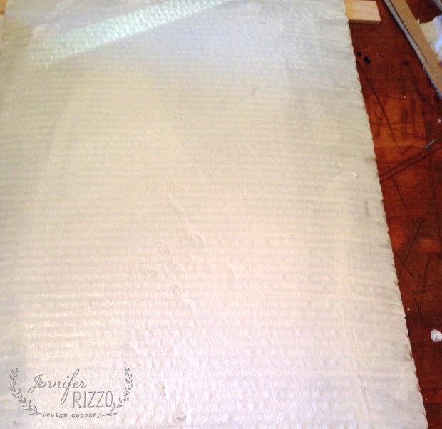 Coat cardboard with paint - Jennifer Rizzo