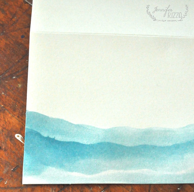 Paint Your Own Watercolor Note Cards and Envelopes - Jennifer Rizzo