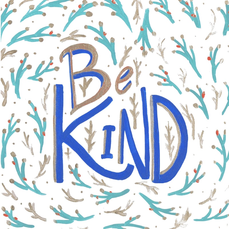 Be kind art print - Jennifer Rizzo