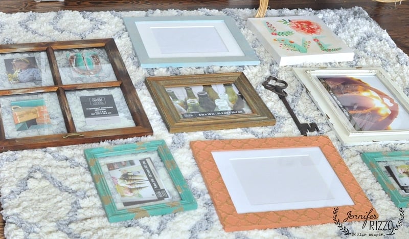 How to Create a Gallery Wall Collage with Frames - Jennifer Rizzo