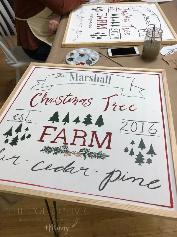DIY Fresh-Cut Christmas Tree Farm Holiday Sign Workshop - Jennifer Rizzo