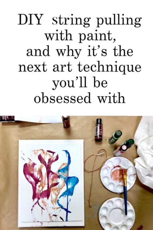 String Painting Paint Pulled String Art - Jennifer Rizzo