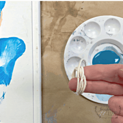 String Painting Paint Pulled String Art - Jennifer Rizzo
