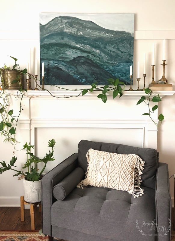 Painting abstract art DIY using air Jennifer Rizzo - Jennifer Rizzo