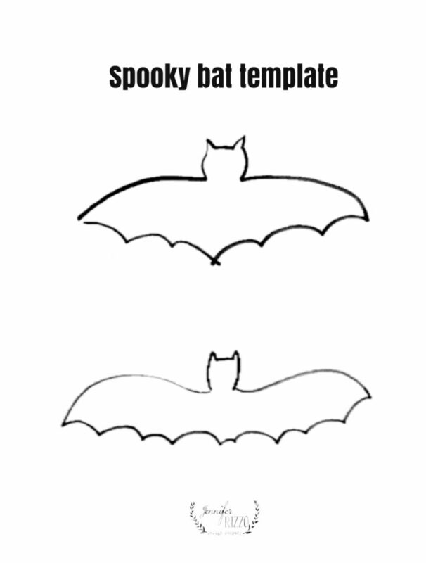 Haunted House and Paper Bat Template Free Halloween Printables ...