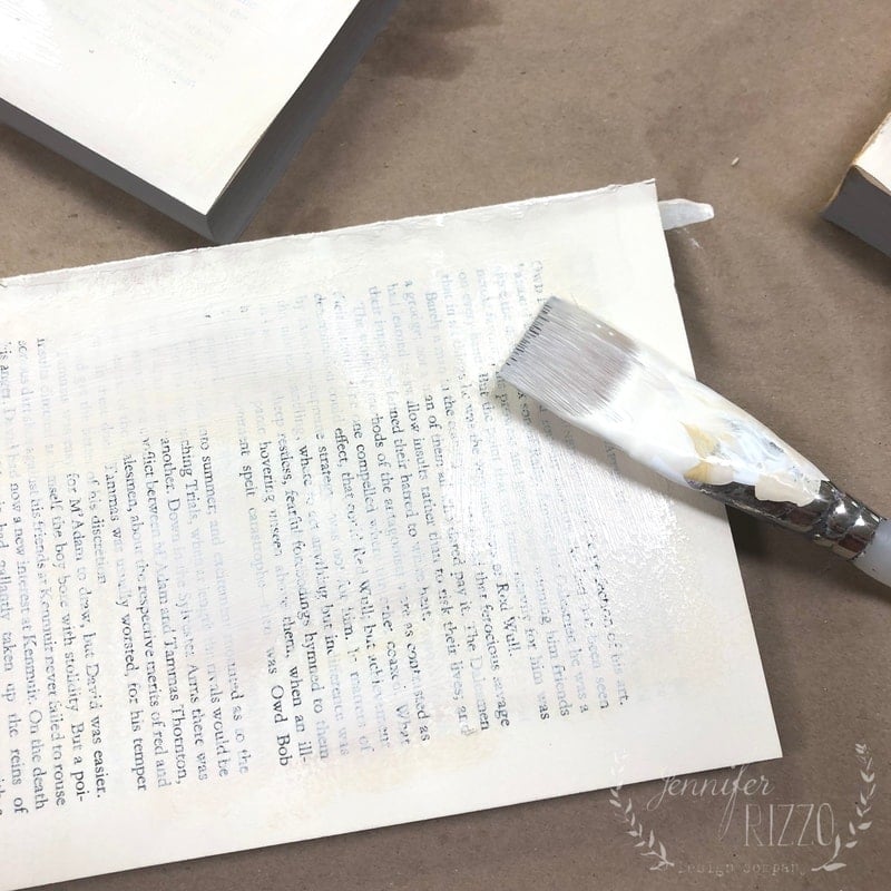 DIY Upcycled Stamped Book Stack - Jennifer Rizzo