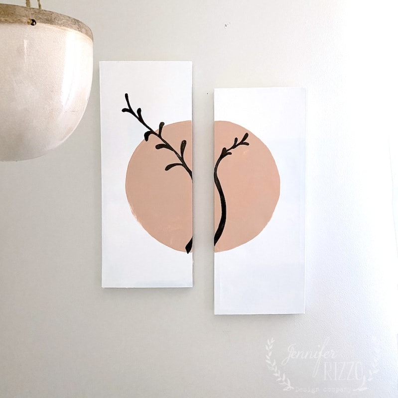 How to Make DIY Abstract Multi-Panel Art - Jennifer Rizzo