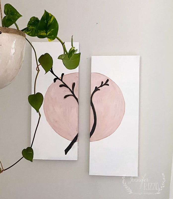 How to Make DIY Abstract Multi-Panel Art - Jennifer Rizzo