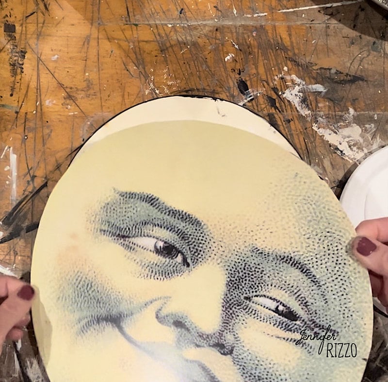 Easy DIY Vintage Man in the Moon Face Decor - Jennifer Rizzo