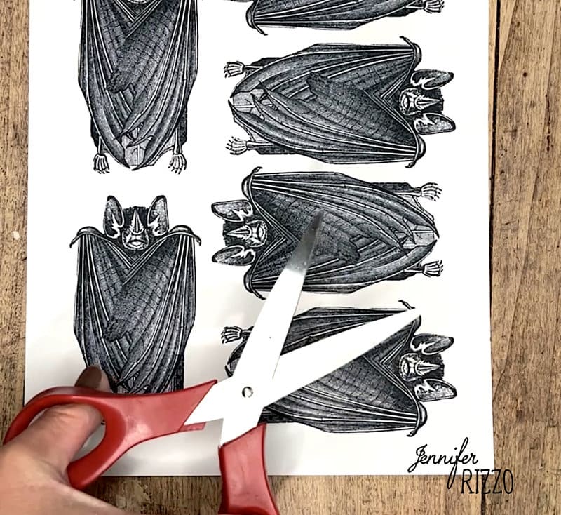 Printable Vintage Bat Halloween Garland - Jennifer Rizzo