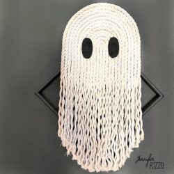 How to Make a DIY Ghost from Rope Wall Decor (No Macrame Required ...