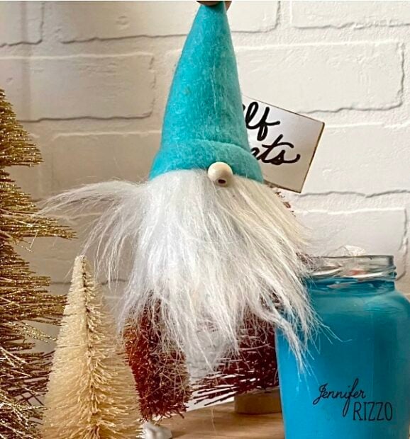 Make a Cute DIY Gnome Craft from a Recycled Jar - Jennifer Rizzo