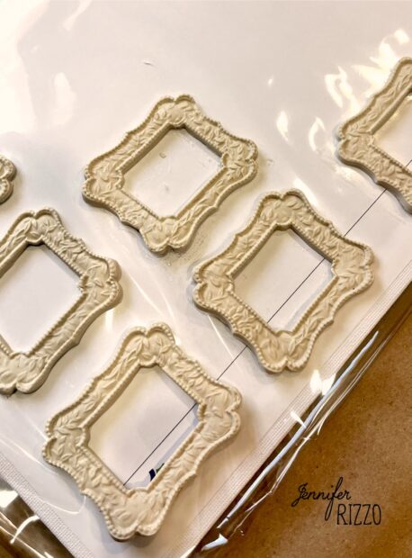 DIY Gold Picture Frame Refrigerator Magnets - Jennifer Rizzo